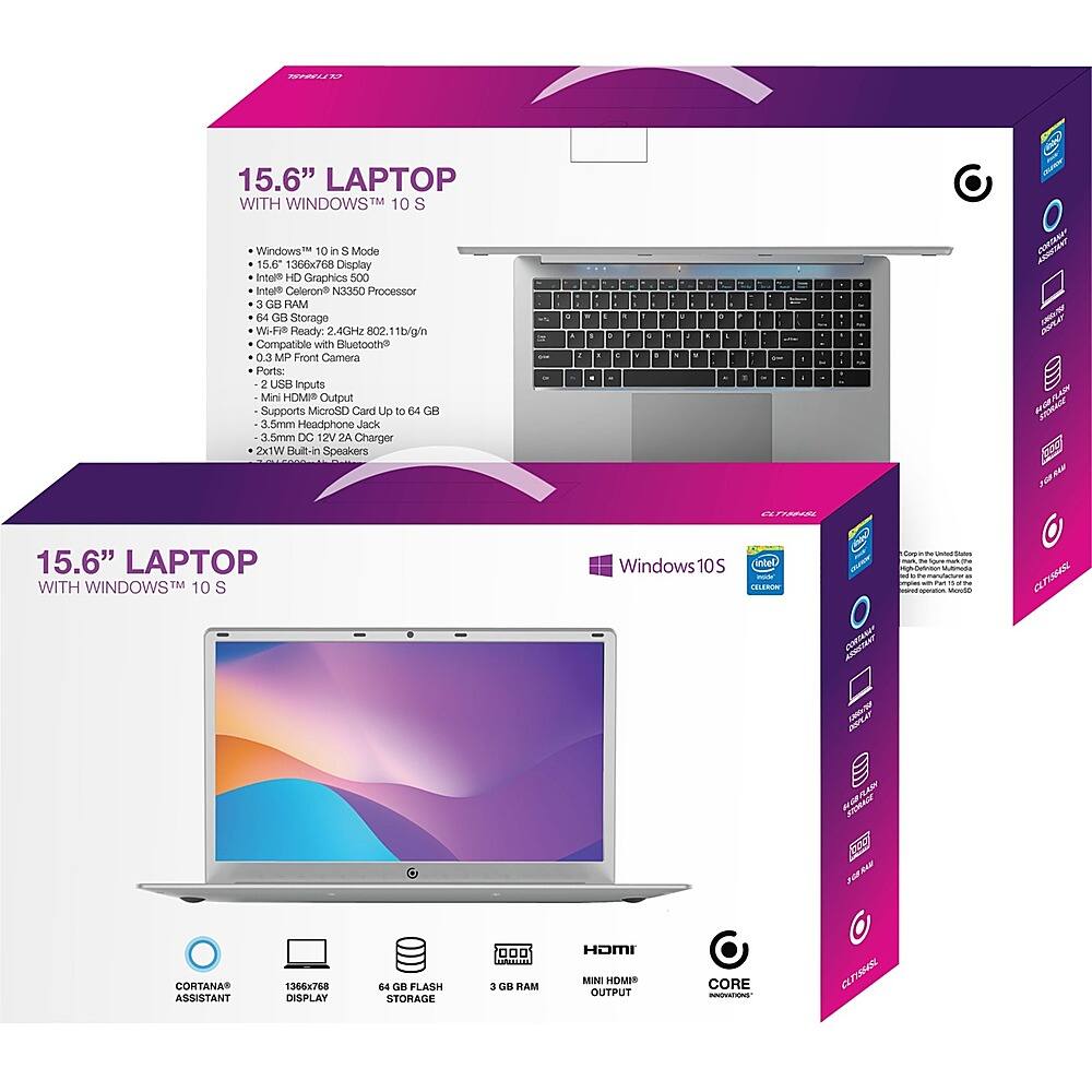 Best Buy: Core Innovations 15.6" Laptop Intel Celeron 3 GB Memory 64 GB ...