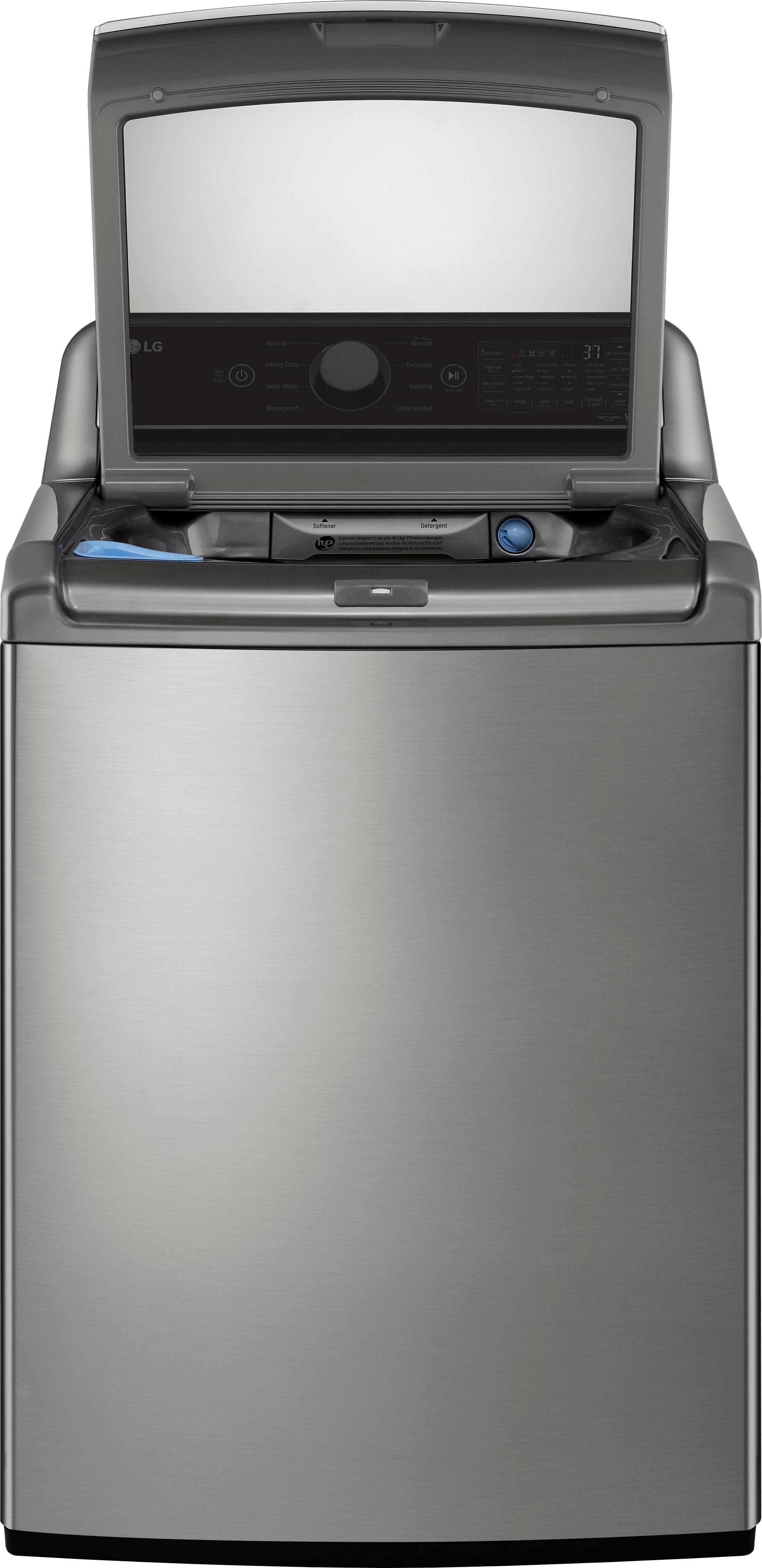 LG 5.3 Cu. Ft. High Efficiency Smart Top Load Washer with 4 Way ...