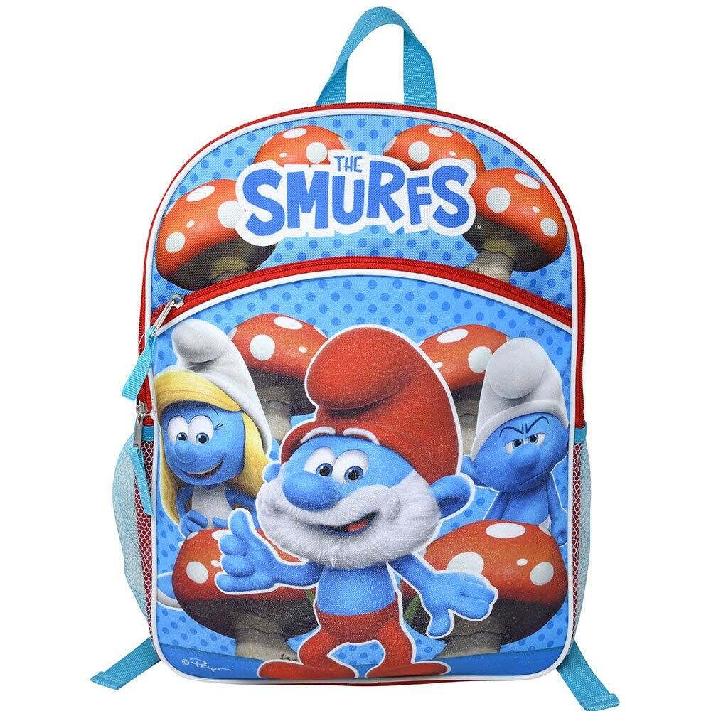 Nickelodeon The Smurfs 16" School Backpack with front and side Pockets ...