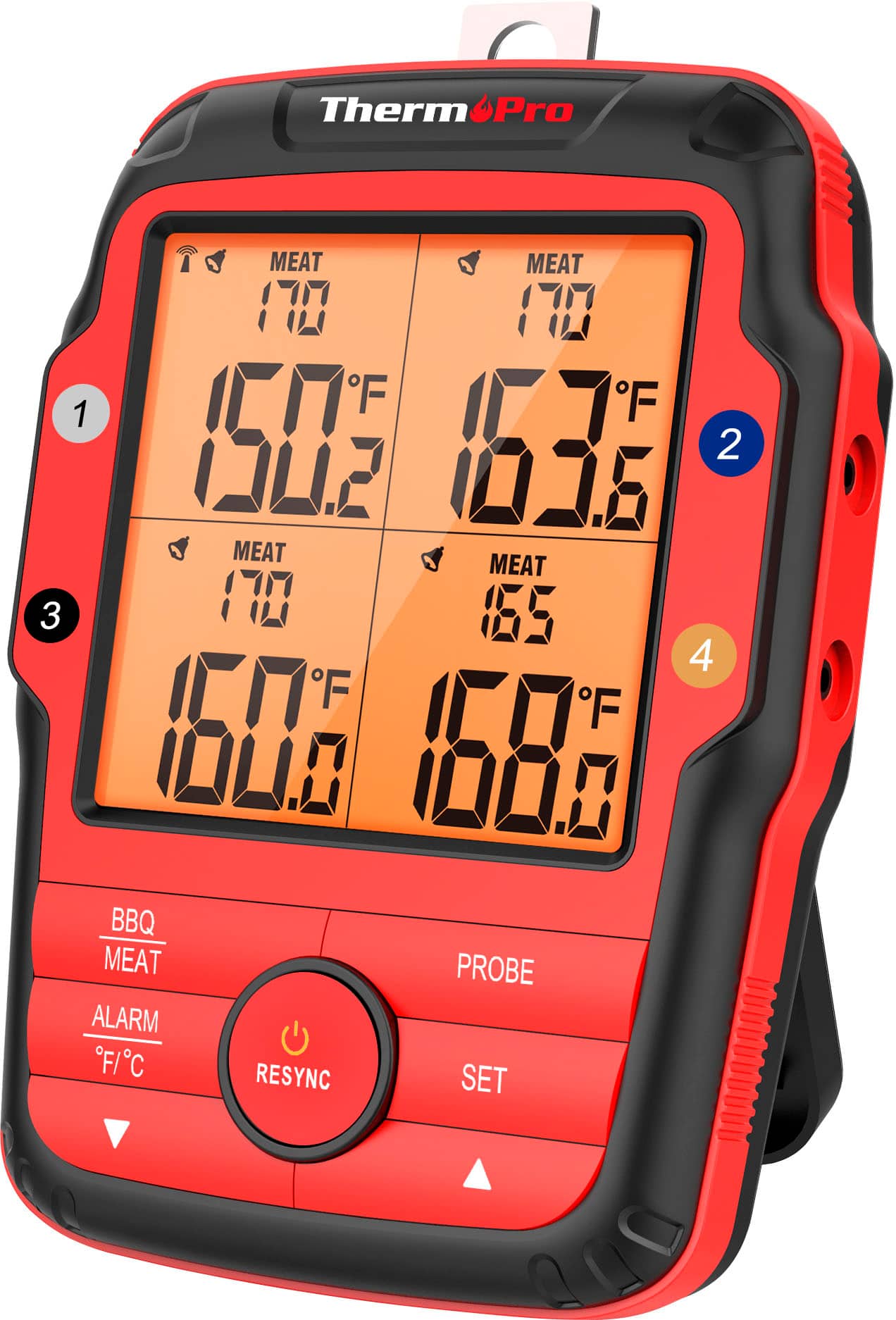 Customer Reviews: ThermoPro Long Range Wireless Meat Thermometer with 4 ...