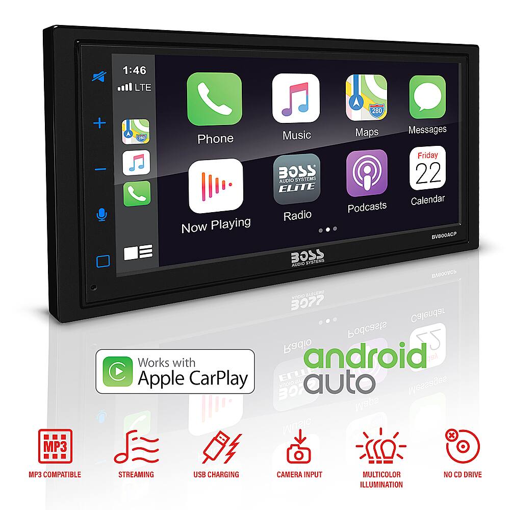 Best Buy: BOSS Audio 6.75" Wireless Android Auto and Apple CarPlay ...