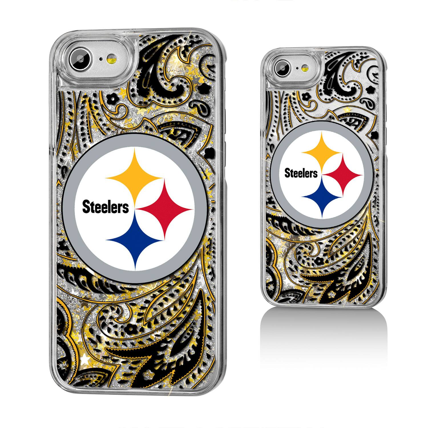 Keyscaper NFL Pittsburgh Steelers iPhone Paisley Design Glitter Case 15 ...