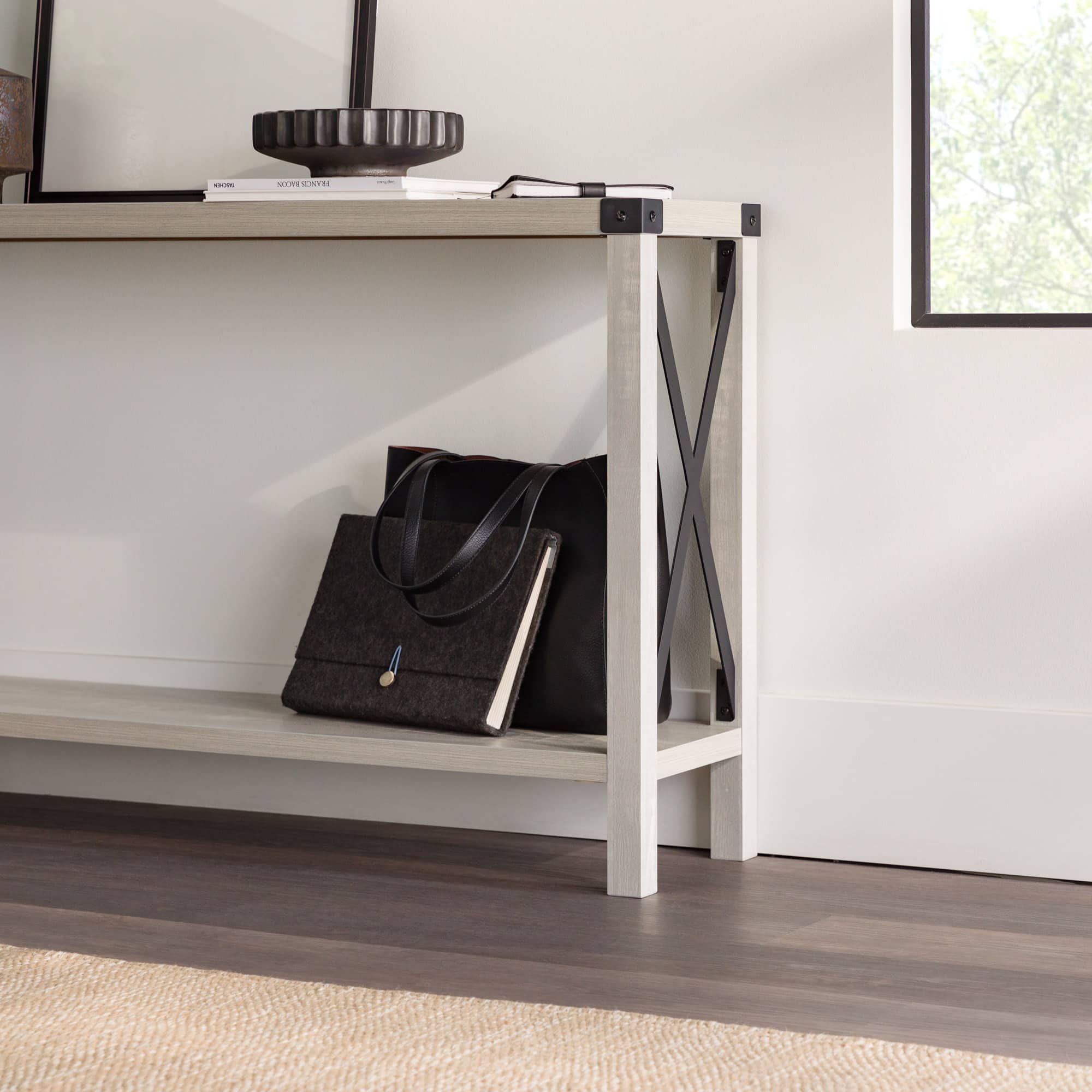 Customer Reviews: Walker Edison 46" Rustic Farmhouse Entryway Table ...