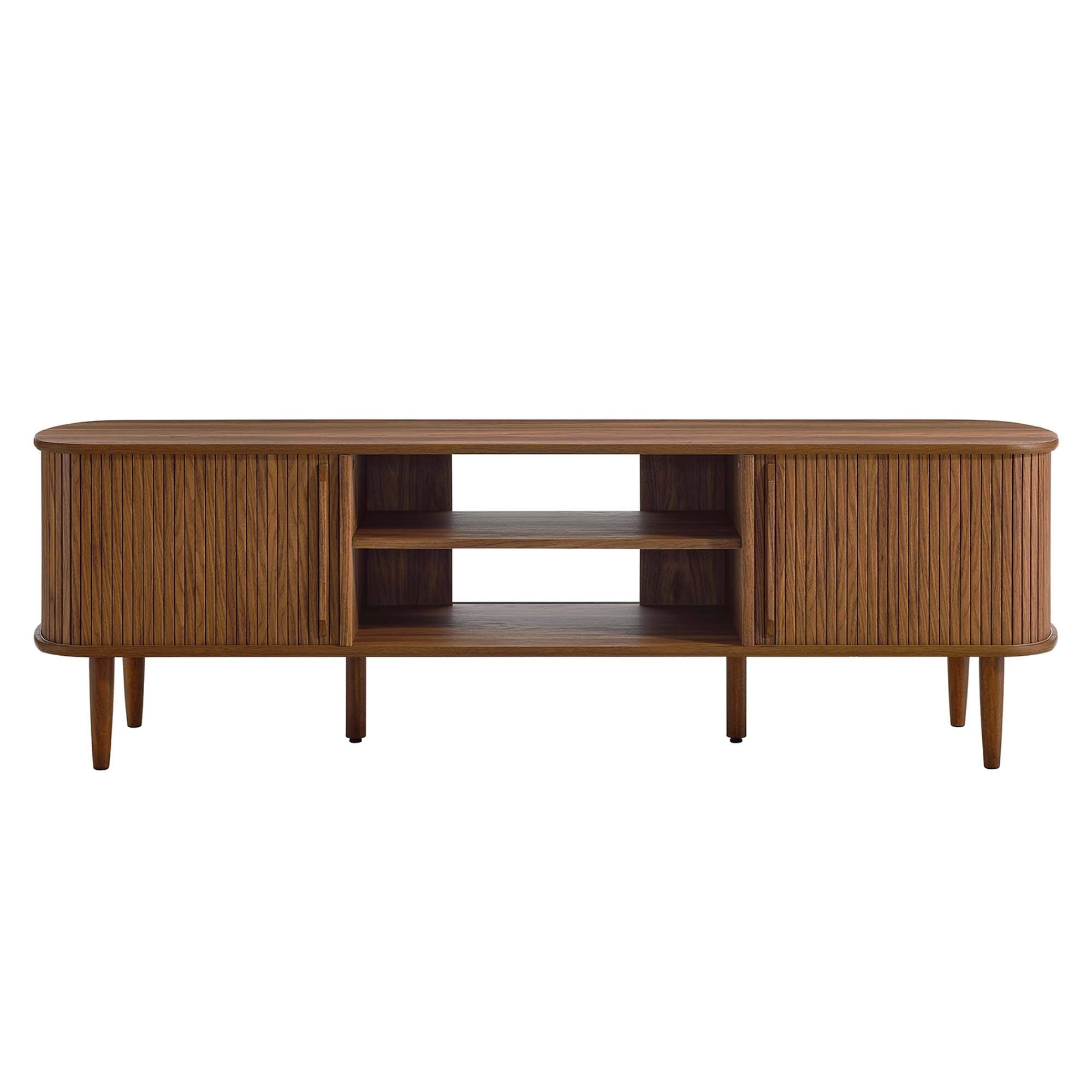 Contour 63" Wood TV Stand by Modway Walnut EEI-6795 - Best Buy