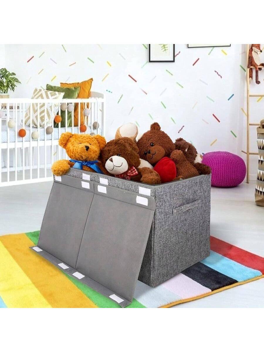 Live At Space Large Box Chest with Lid, Collapsible Sturdy Storage ...