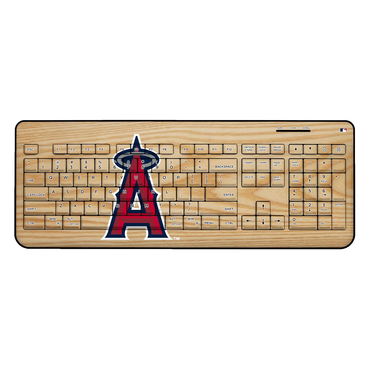Keyscaper Los Angeles Angels Alternate Wireless Keyboard Multicolor ...