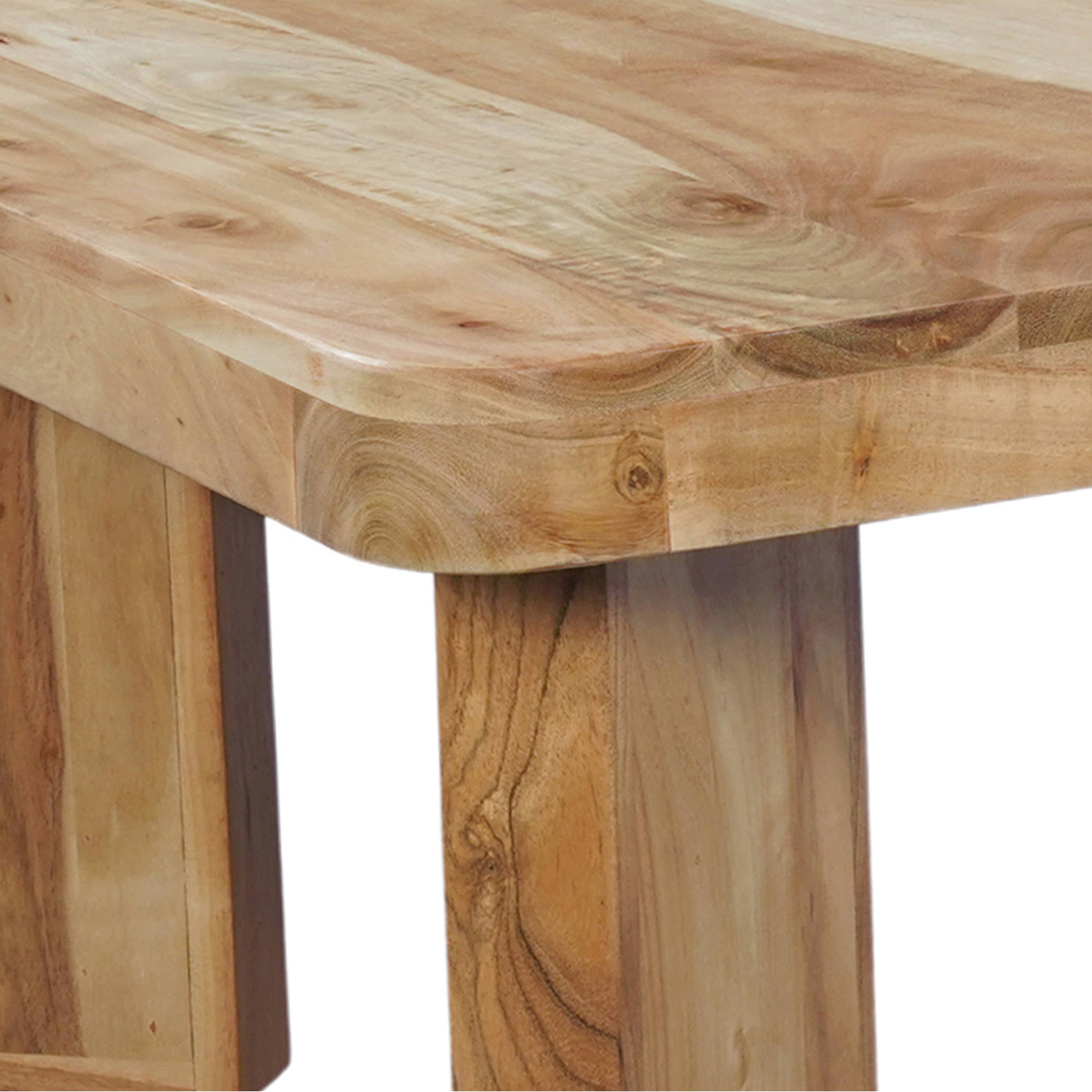 Manhattan Lane Cascade 32 Inch Coffee Table, Handcrafted Natural Acacia ...