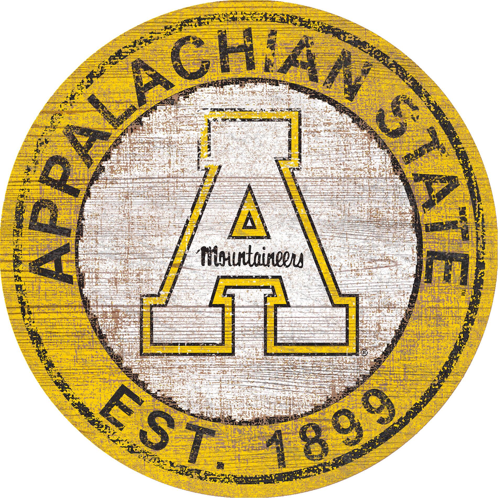 Fan Creations Appalachian State Mountaineers 24'' Round Heritage Logo Sign Multicolor 4095780 ...
