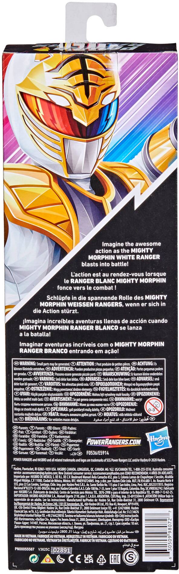 Best Buy: Power Rangers Mighty Morphin White Ranger 12-Inch Action ...