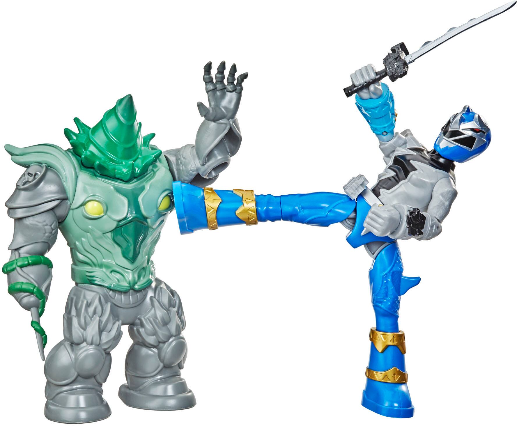 Best Buy: Power Rangers Dino Fury Battle Attackers Blue Ranger vs ...