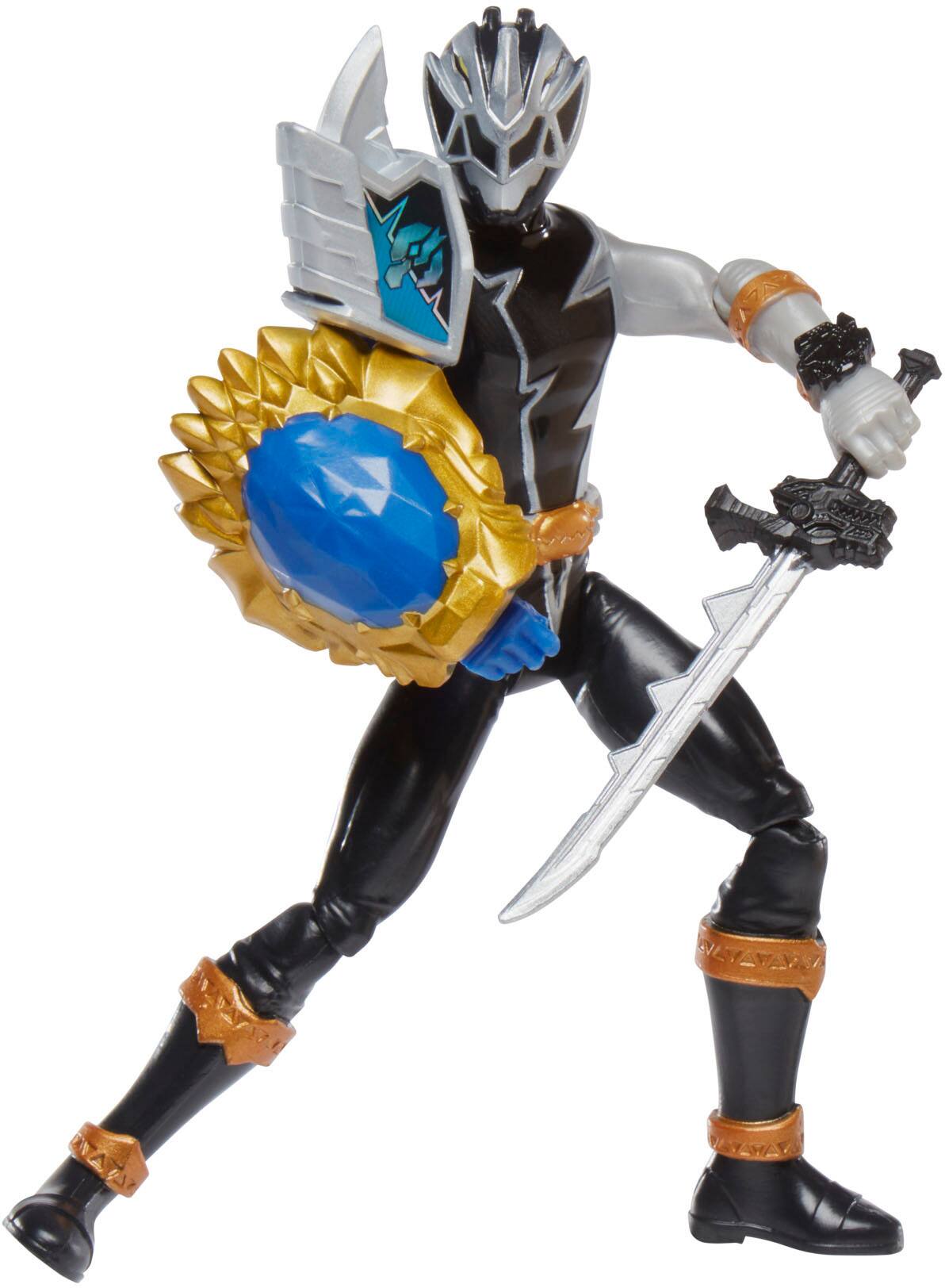 Best Buy: Power Rangers Dino Fury Black Ranger with Shield Sleeve F4497