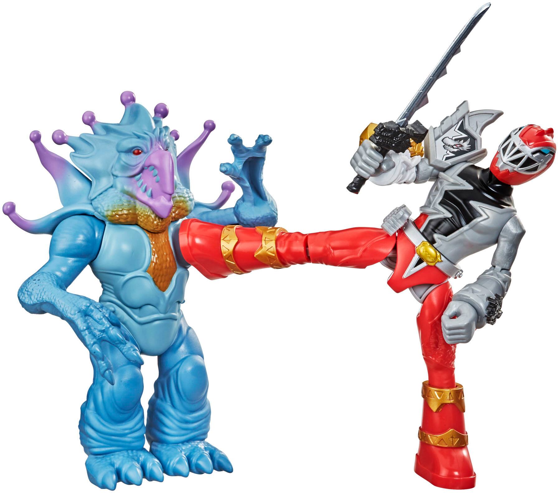 Best Buy: Power Rangers Dino Fury Battle Attackers Red Ranger vs ...