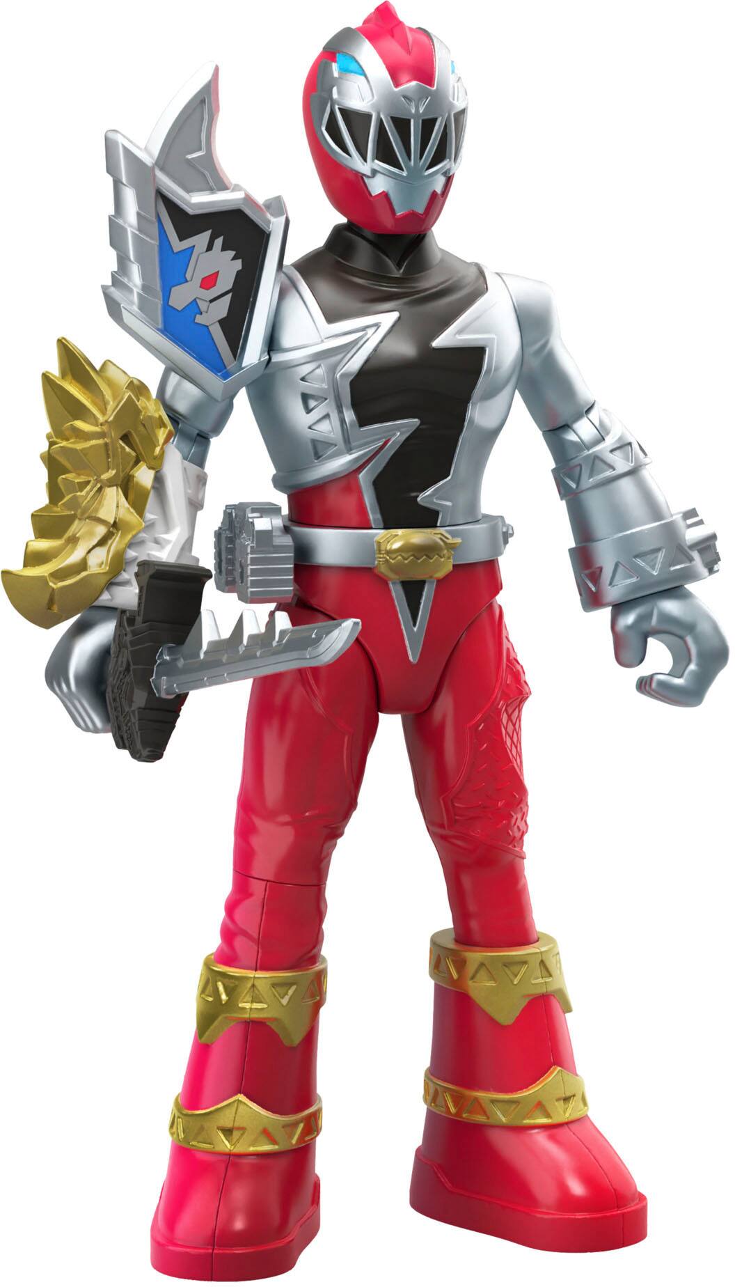 Best Buy: Power Rangers Dino Fury Battle Attackers Red Ranger vs ...
