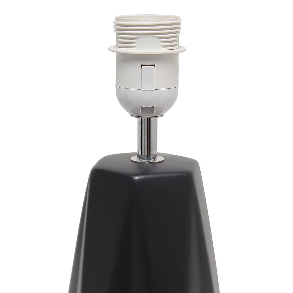 Best Buy: Simple Designs Ceramic Prism Table Lamp Black LT2082-BLK