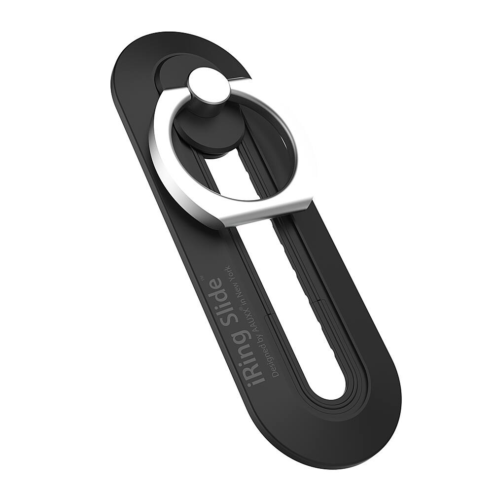 Best Buy: iRing Slide Finger Grip for Mobile Phones Black IRING_SLIDE_BK