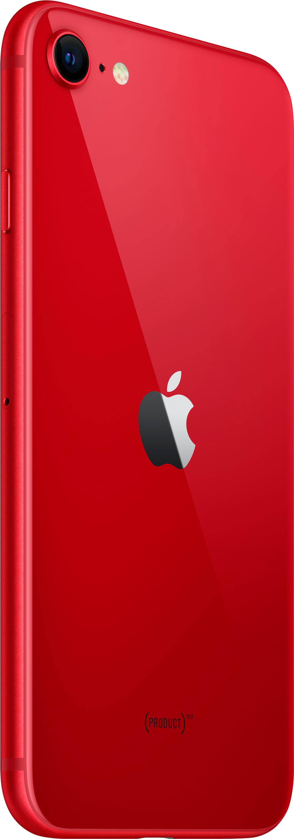 Best Buy: TracFone Apple iPhone SE 64GB Prepaid Red TFAPISE3C64RD3PWP