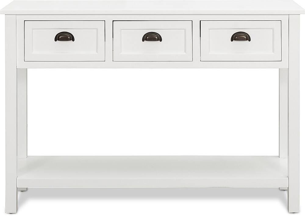 Customer Reviews: Finch Lockwood Rectangular Console Table White ...
