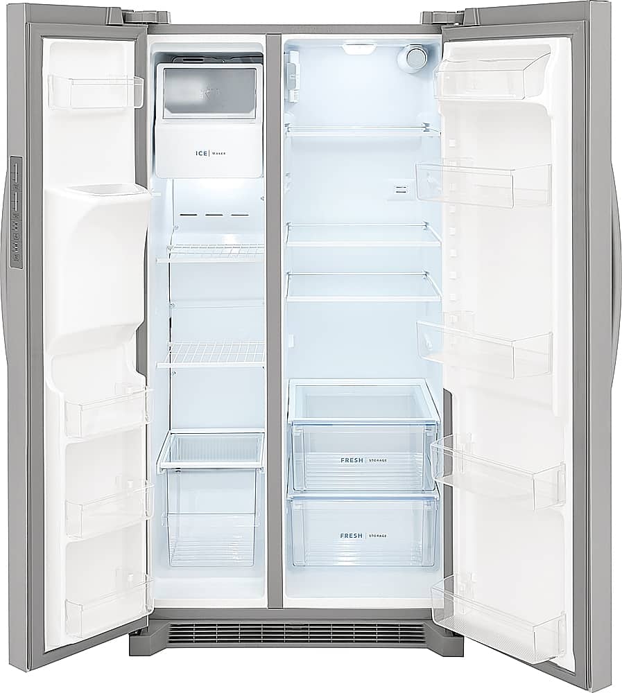 Best Buy: Frigidaire 25.6 Cu. Ft. Side-by-Side Refrigerator Silver ...