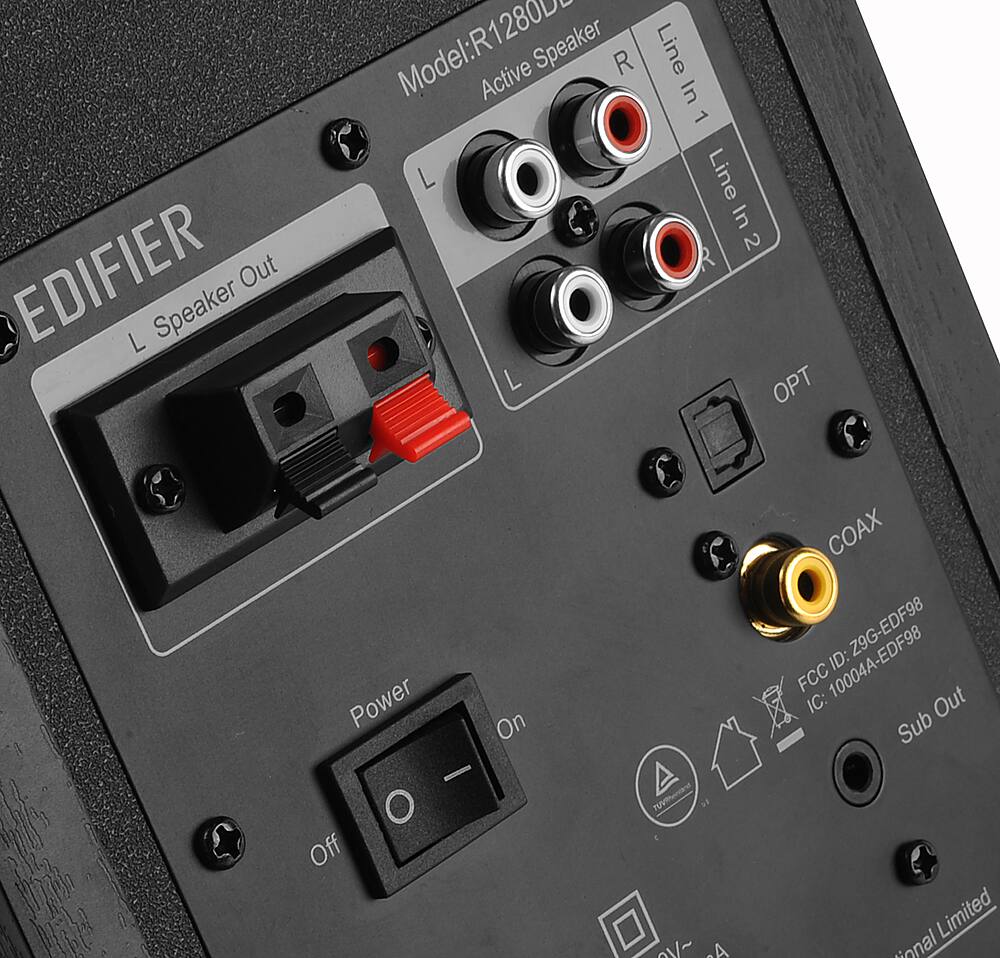 Edifier R1280DBs Powered Bluetooth Computer Speakers, Bookshelf Speakers 42W RMS Soundfield ...