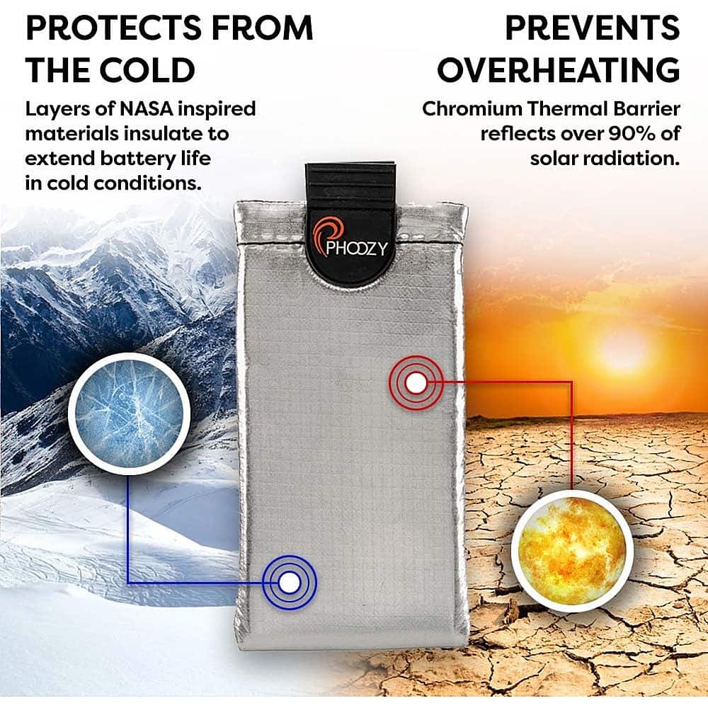 Best Buy: Phoozy EPX Thermal Phone Case for Large Mobile Phones Iridium ...