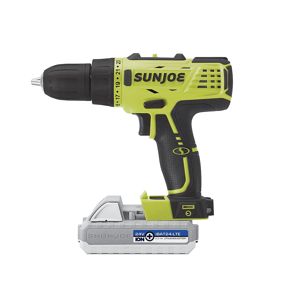 Best Buy Sun Joe 24 Volt Ion Cordless Drill Driver Kit 24v Dd Lte