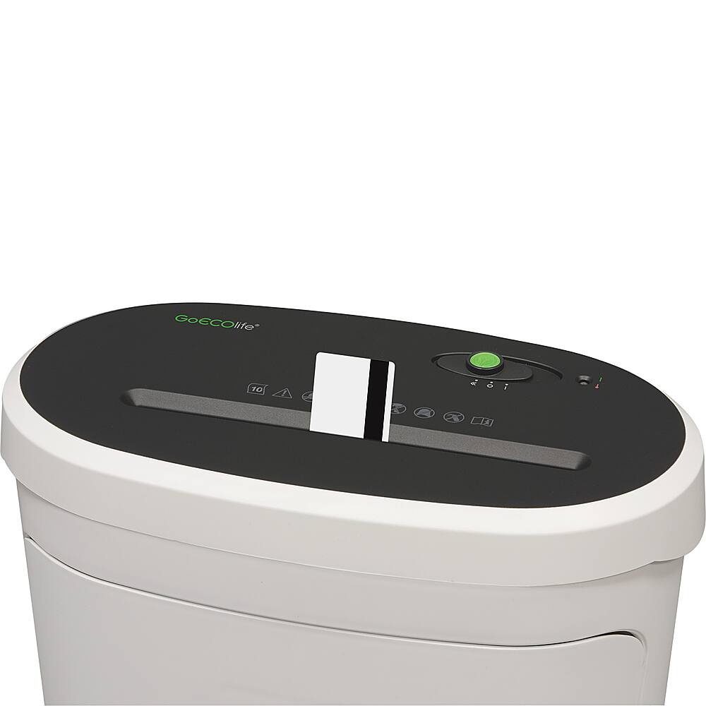Best Buy: GoECOlife 10-Sheet Microcut Shredder White GMA101P-BLK