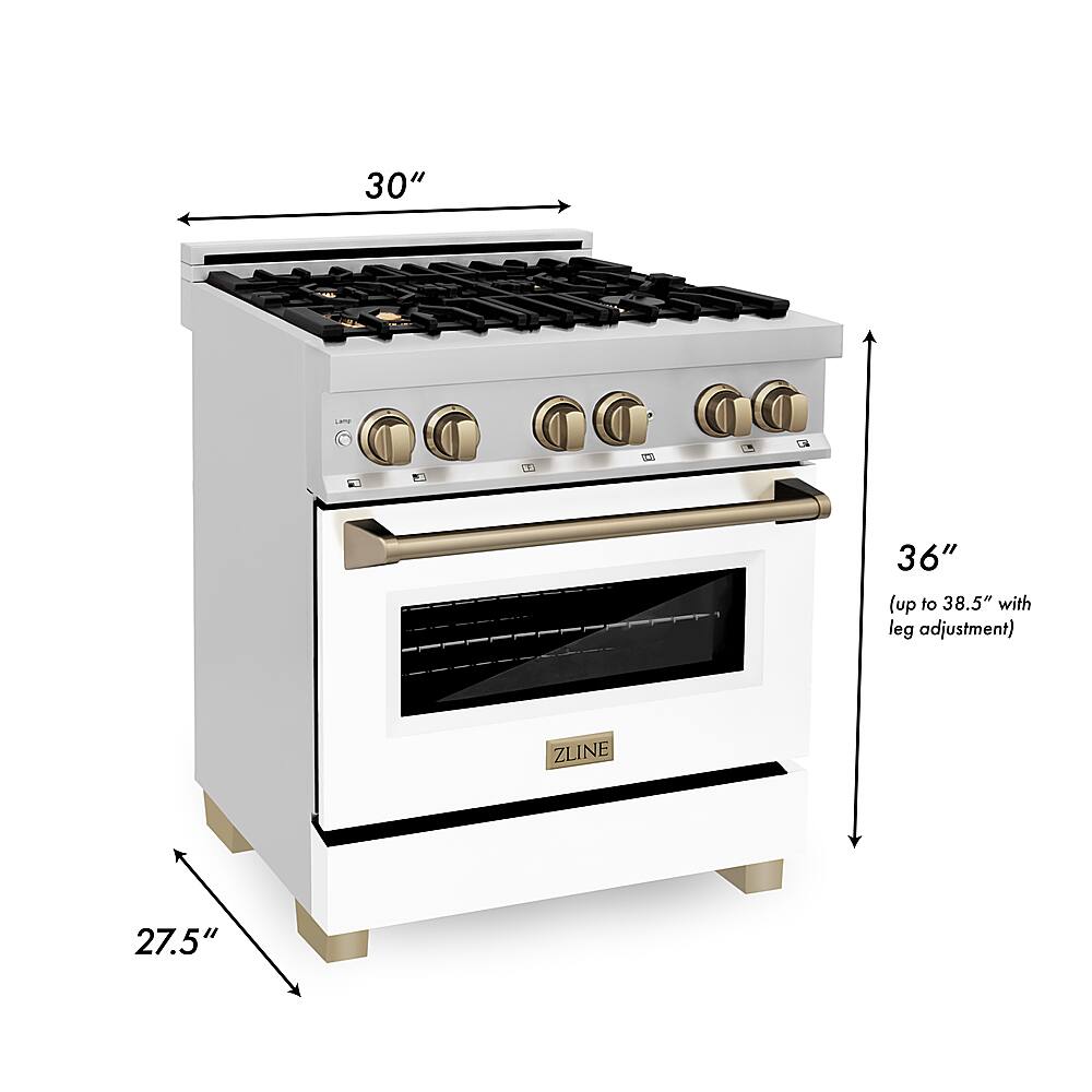 Customer Reviews: ZLINE Dual Fuel Range with Gas Stove and Electric ...