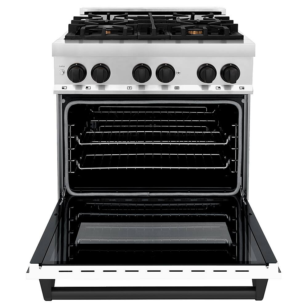 ZLINE Dual Fuel Range with Gas Stove and Electric Oven Stainless Steel ...