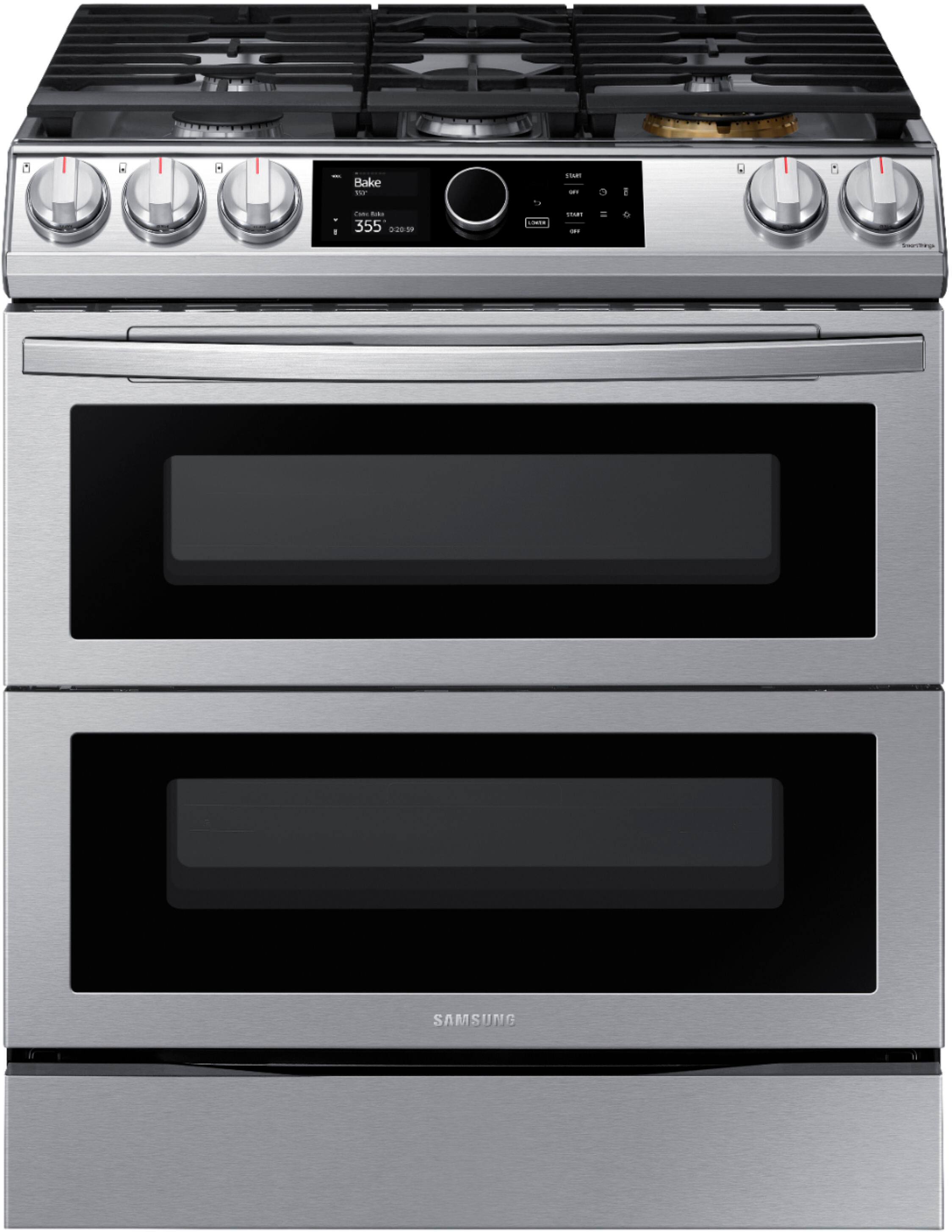 Best Buy: Samsung OBX 6.0 cu. ft. Flex Duo™ Front Control Slide-in Gas ...