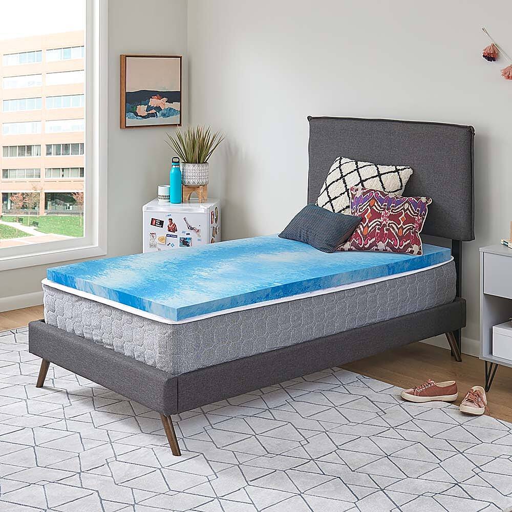 Sealy Essentials 2 Inch Mattress Topper Twin XL Blue F02 00222 TX0 Sealy Essentials 2 Inch Mattress Topper Twin XL Blue F02 00222 TX0