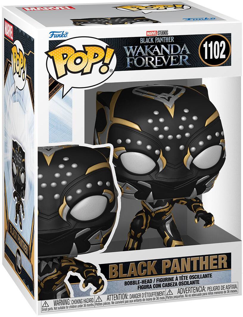 Funko Pop Marvel: Black Panther Wakanda Forever- Black Panther - Big ...