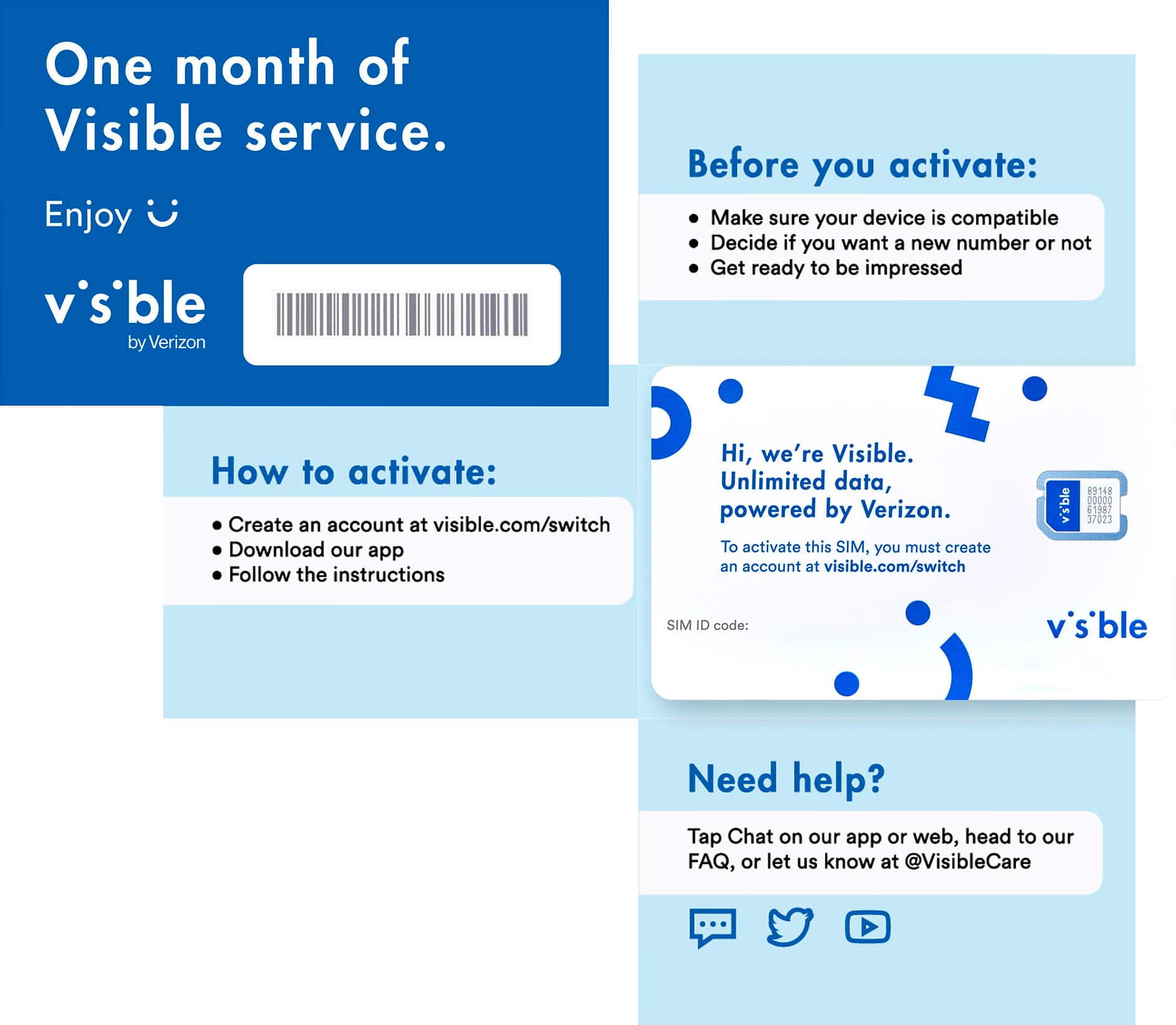 Customer Reviews: Visible One Month Prepaid Unlimited Data Plan & SIM ...