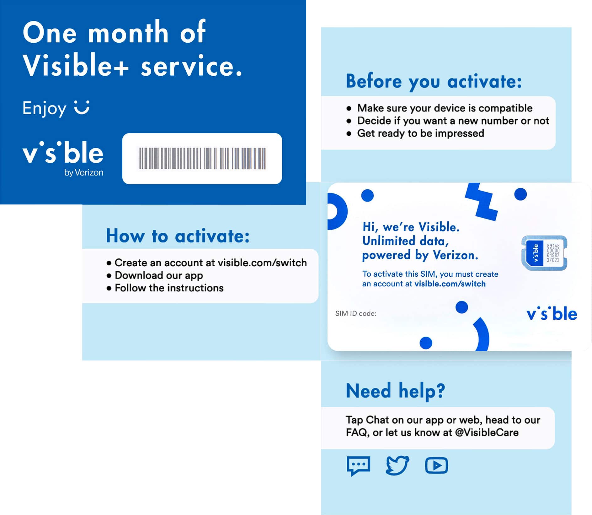 Questions and Answers: Visible One Month Prepaid Premium Unlimited Data ...