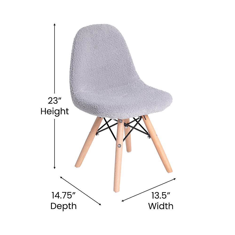 Best Buy: Alamont Home Zula Kids Chair Gray DL-DA2018-2-GY-GG