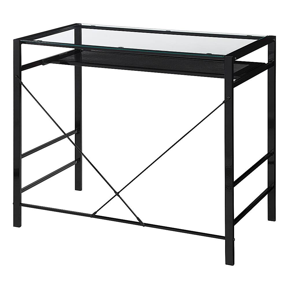 Customer Reviews: OSP Home Furnishings Zephyr Computer Desk Clear/Black ...