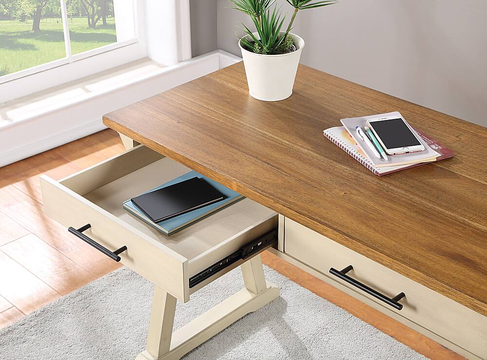 Antique White Computer Desk