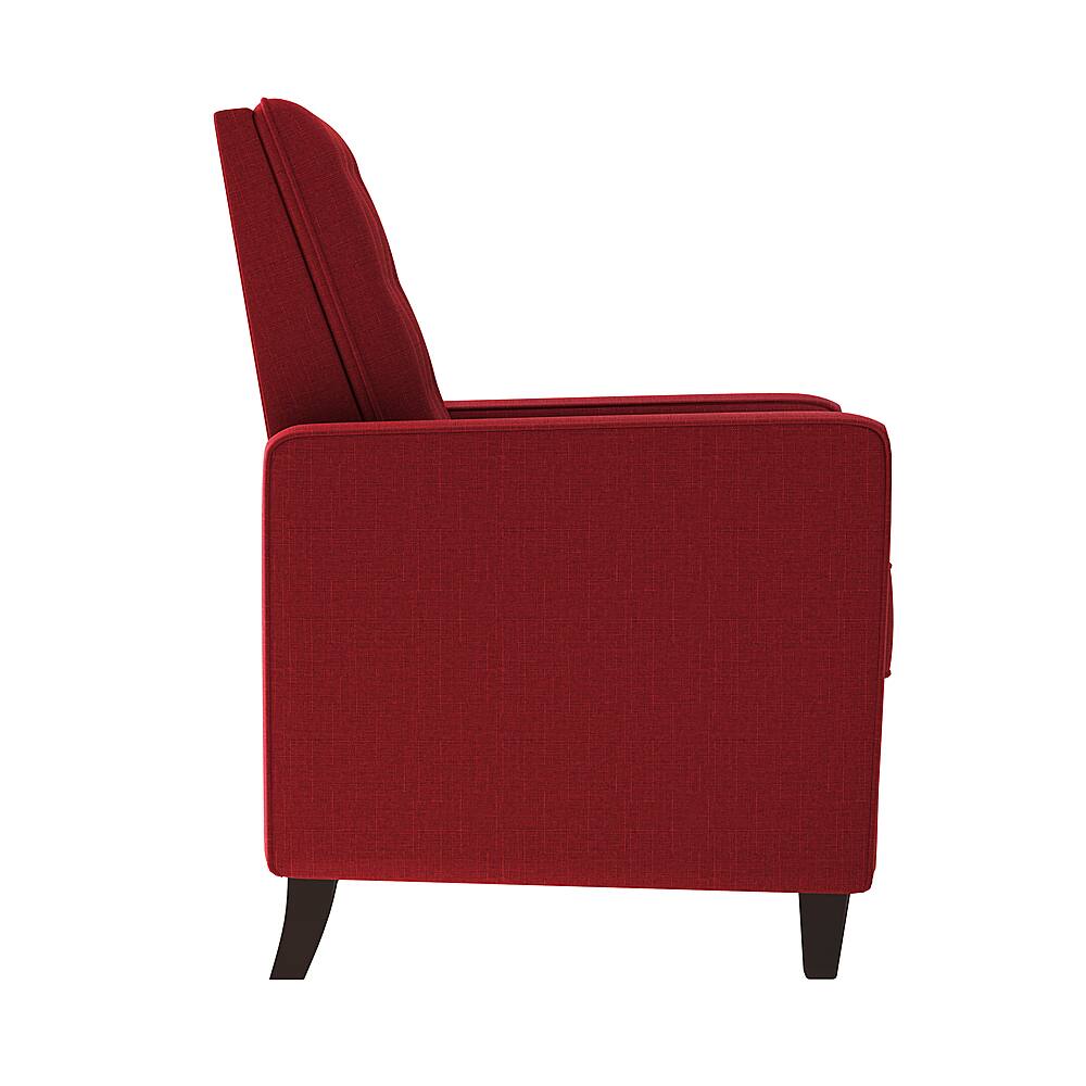 Best Buy: ProLounger Gruber Textured Linen Square-Arm Button-Tufted ...