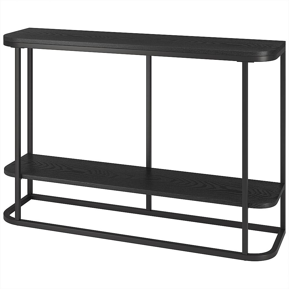 Best Buy: Camden&Wells Selene Console Table Blackened Bronze/Black Grain AT1664
