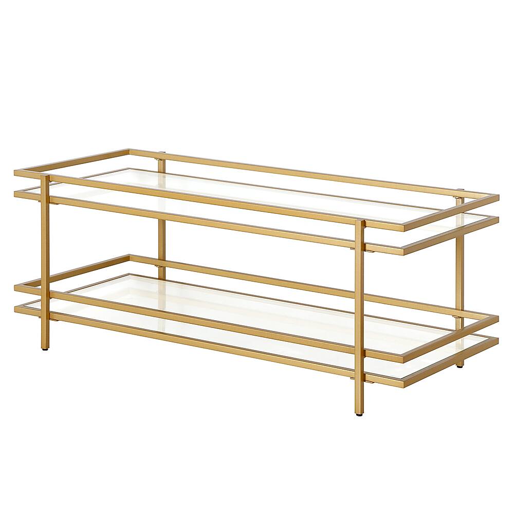 Best Buy: Camden&Wells Robillard Rectangular Coffee Table Brass CT1239