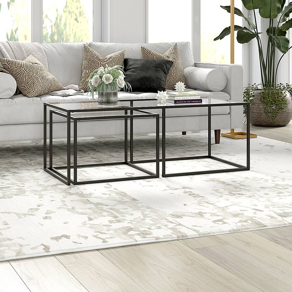 Best Buy: Camden&Wells Kennedy Nesting Coffee Table (Set of 2) Blackened Bronze CT1490