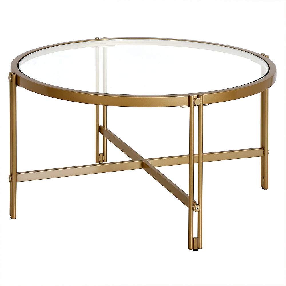 Best Buy: Camden&Wells Inez Round Coffee Table Brass CT1519