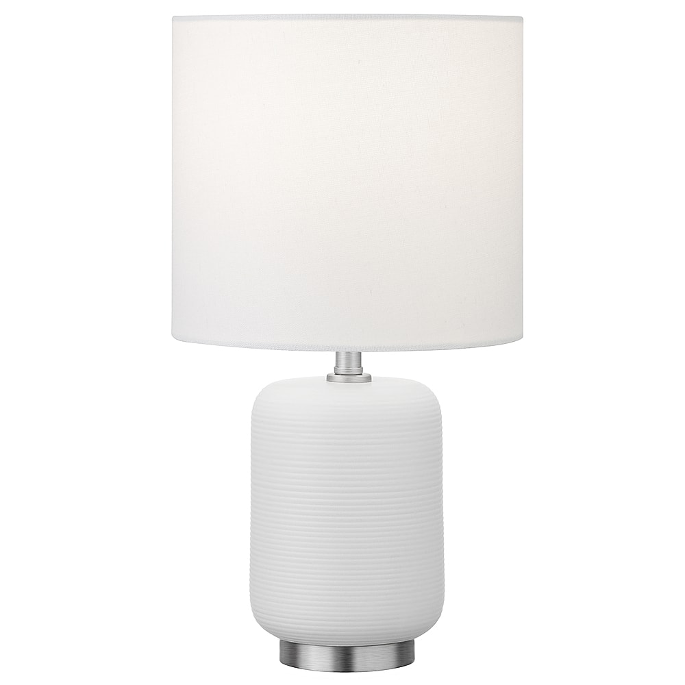 Best Buy: Camden&Wells Lambert Mini Lamp Matte White/Brushed Nickel ML1639