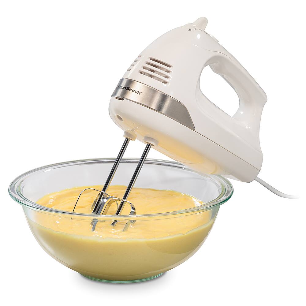 Hamilton Beach 6 Speed Hand Mixer with Easy Clean Beaters and Snap On ...
