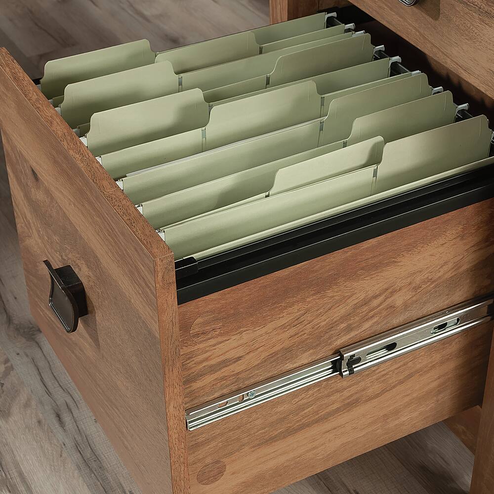 Best Buy: Sauder Cannery Bridge L-Shaped Desk Brown 429556