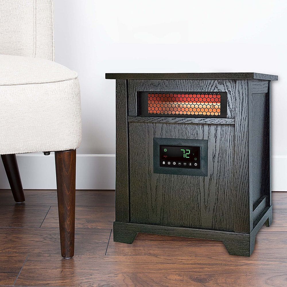 Customer Reviews: Lifesmart 6-Element Infrared Heater with Wood Cabinet ...