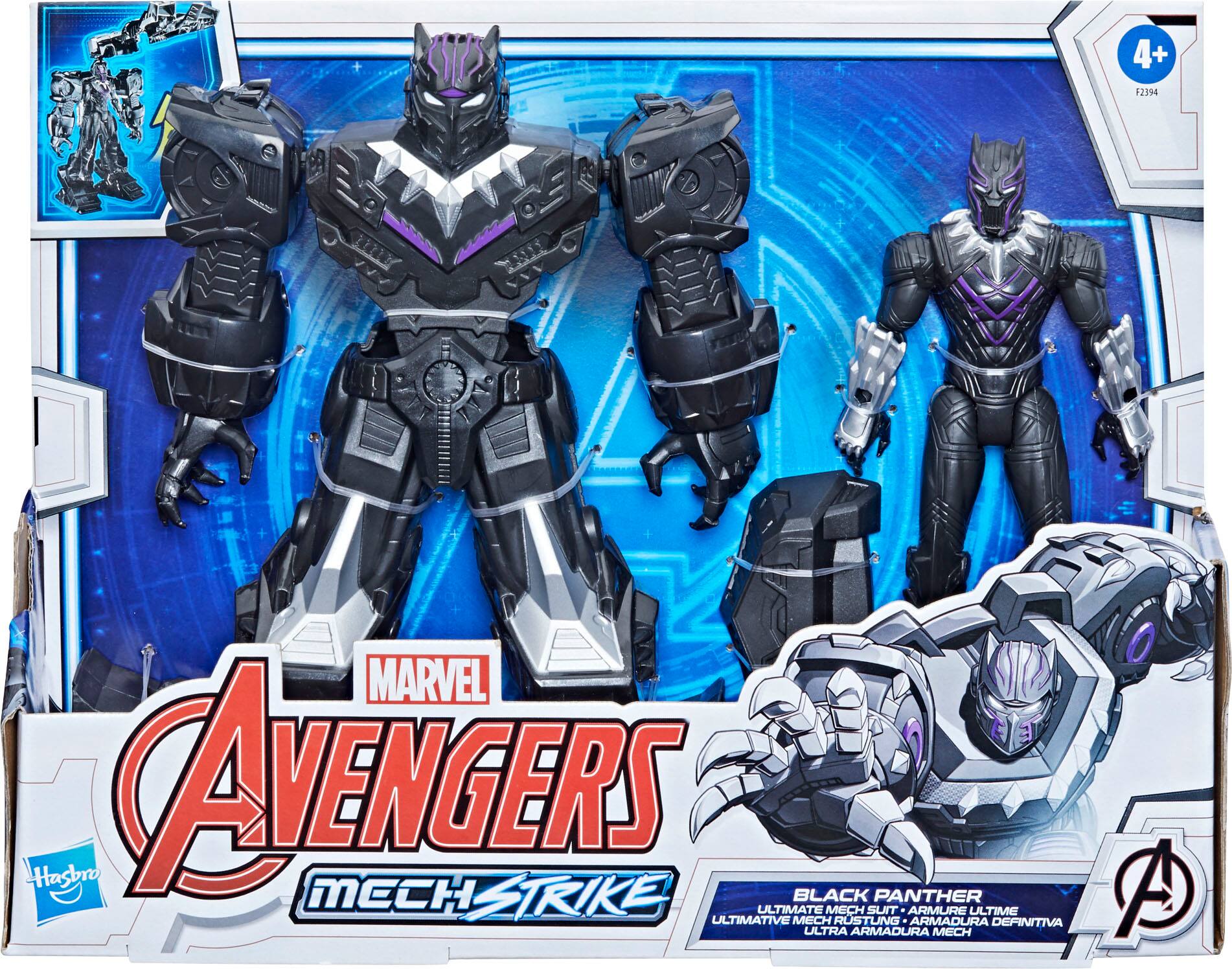Marvel Avengers Mech Strike 8-Inch Ultimate Mech Suit Black Panther ...