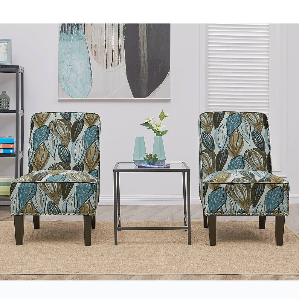 Best Buy: Handy Living Bryce Transitional Woven Armless Accent Chairs ...