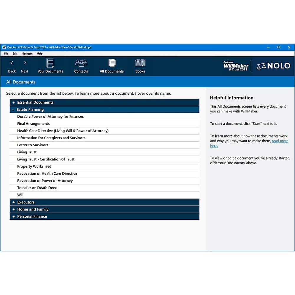 Questions and Answers: Individual Software Quicken WillMaker & Trust ...