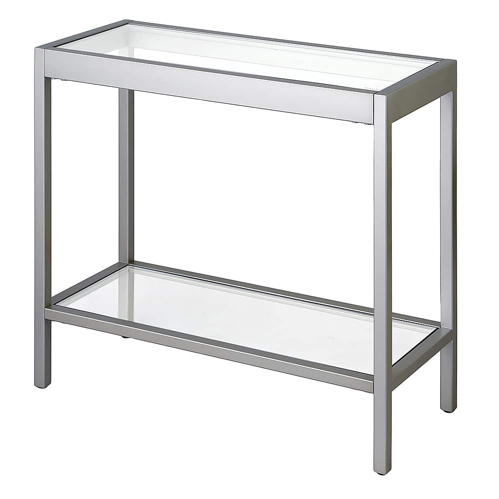 Best Buy: Camden&Wells Alexis Rectangular Side Table Satin Nickel ST1321