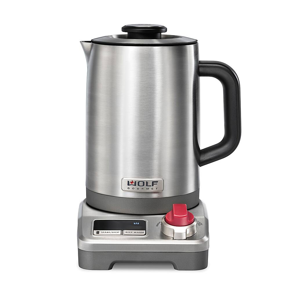 Wolf Gourmet TRUE Temperature 1.5 Liter Electric Kettle Stainless Steel ...